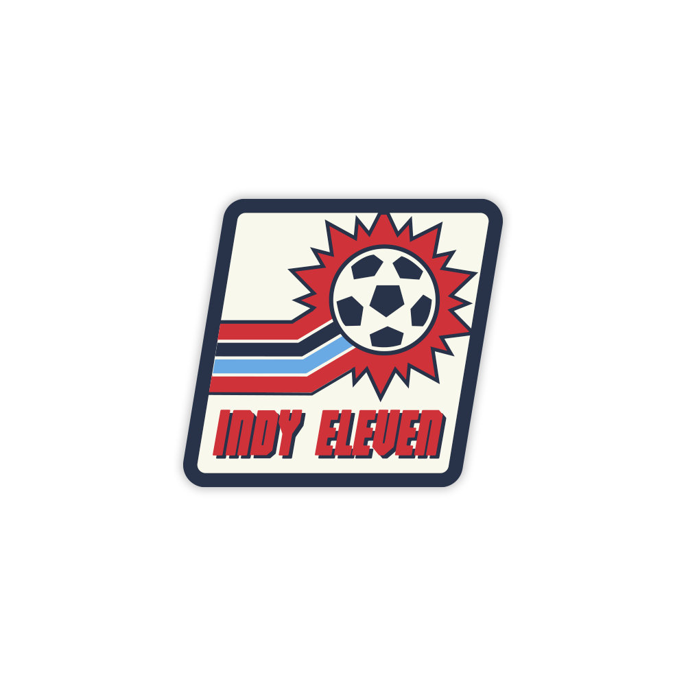 Eleven 90's Starburst Sticker | Indy Eleven Online Store